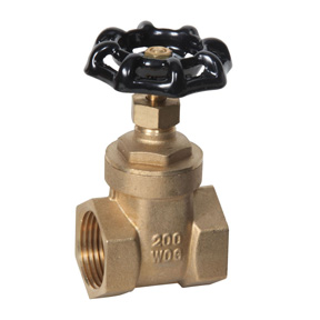2" FPT Brass Gate Valve 200 PSI - Midwest Control an Intech Industries ...